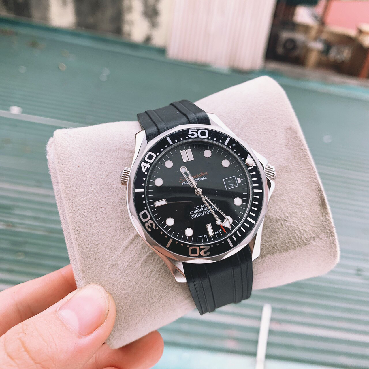Đồng Hồ Nam Tự Động Seamaster Automatic Dây Cao Su Đen - patek seiko ...